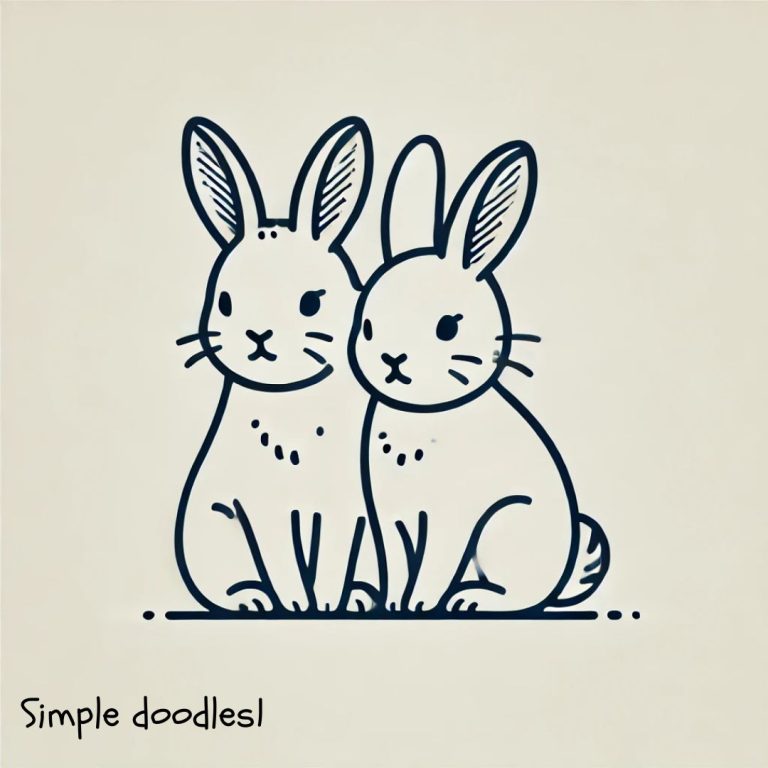 13 Easy-to-Draw Bunny Doodles: Fun and Cute Sketches for Beginners ...