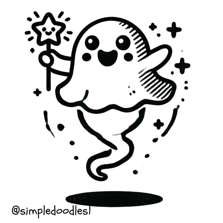 13 Easy-to-Draw Ghost Doodles for Halloween! 🎃👻 - Easy Doodles