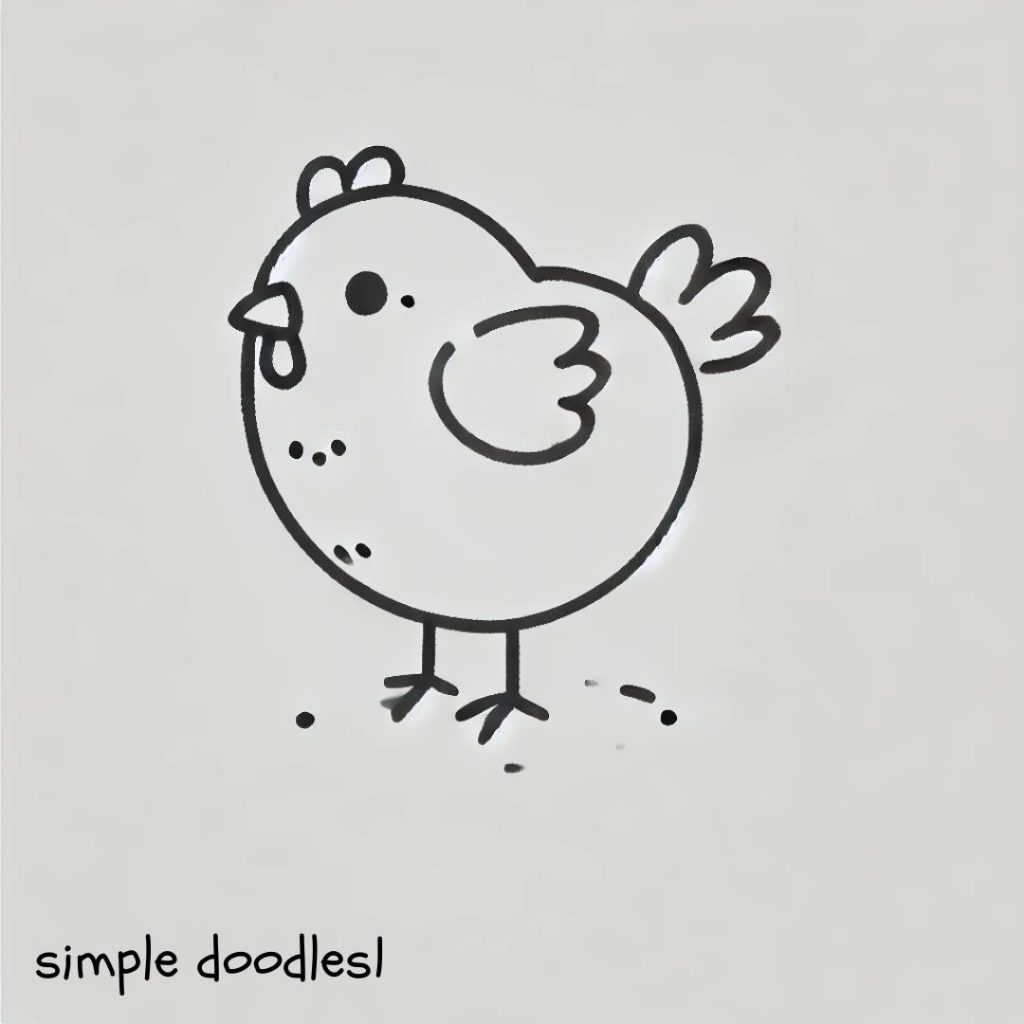 12+ Easy Chicken Doodles to Add a Feathered Touch 🪶 to Your Sketchbook ...