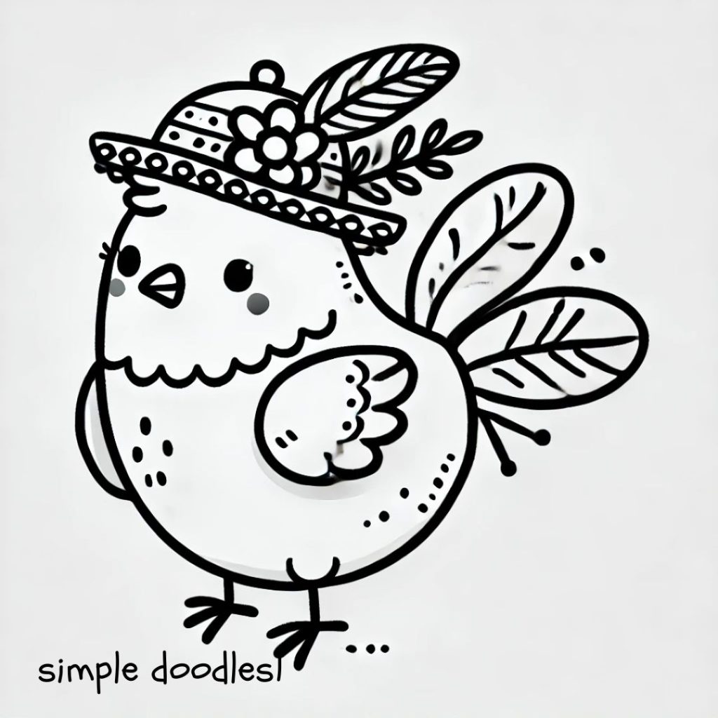 12+ Easy Chicken Doodles to Add a Feathered Touch 🪶 to Your Sketchbook ...