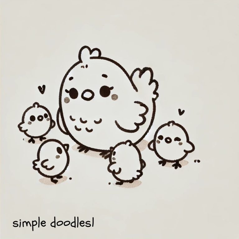 12+ Easy Chicken Doodles to Add a Feathered Touch 🪶 to Your Sketchbook ...