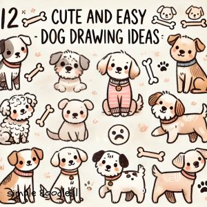 12 Cute and Easy Dog Drawing Ideas: Perfect for Beginners - Easy Doodles