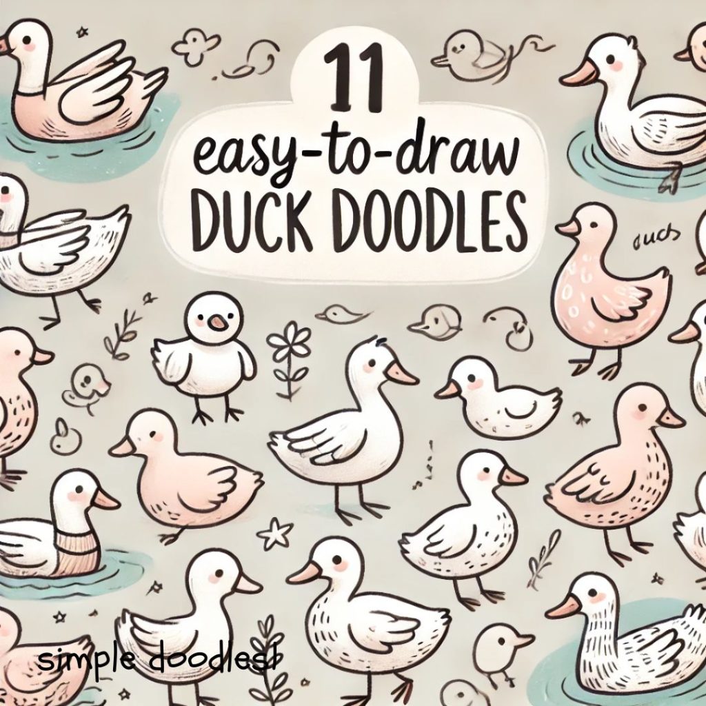 11 Easy-to-Draw Duck Doodles for Fun & Creative Sketching! - Easy Doodles