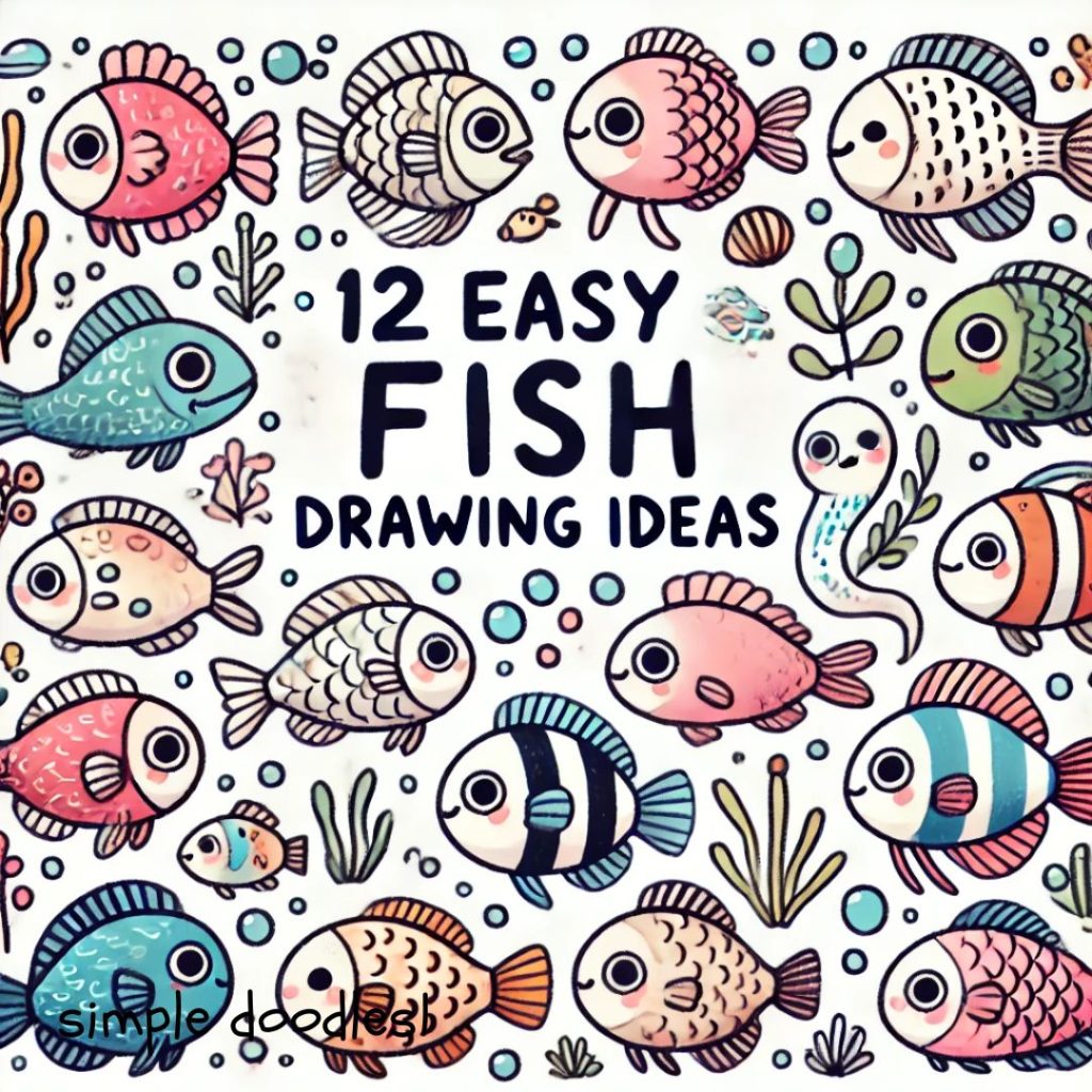 12 Fun and Easy-to-Draw Fish Doodles to Spark Your Creativity 🎨🐟 - Easy ...