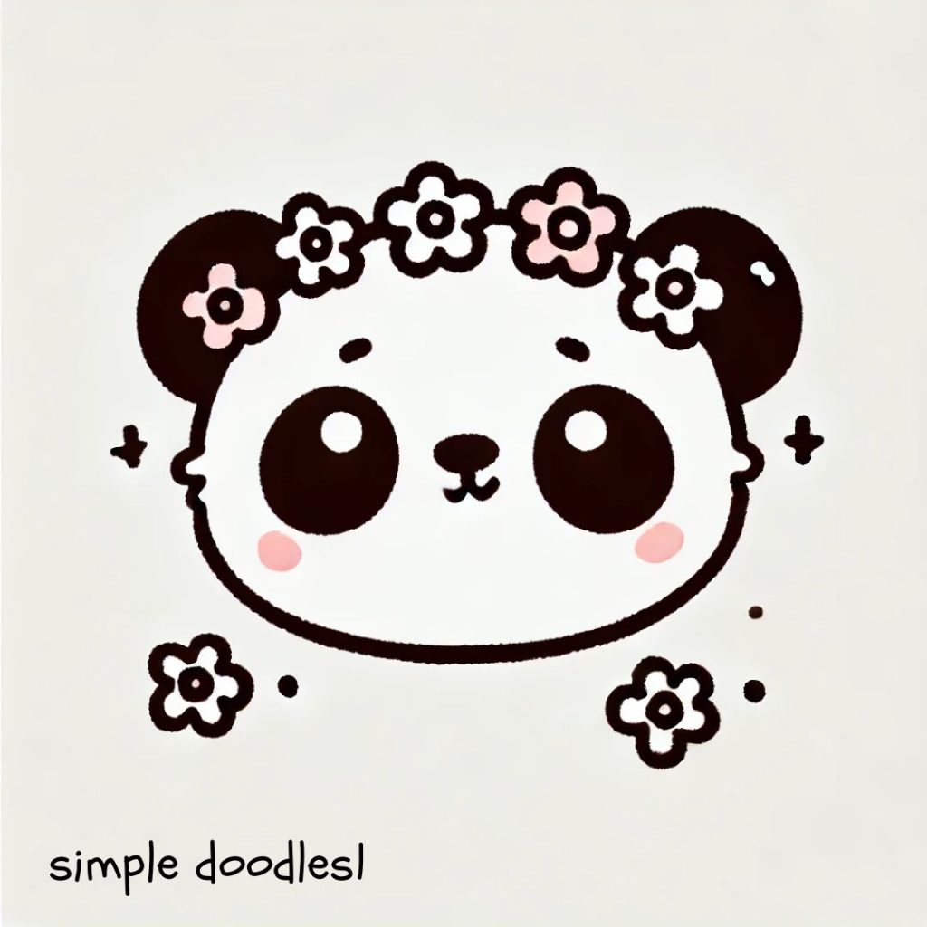 12 Simple Panda Doodles 🐼 : Easy and Adorable Drawings for Beginners ...