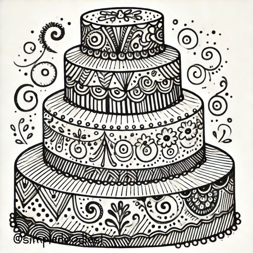 10+ Easy Cake Doodles: Sweet and Simple Drawing Ideas! - Easy Doodles