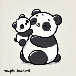12 Simple Panda Doodles 🐼 : Easy and Adorable Drawings for Beginners ...