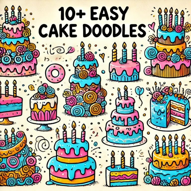 10+ Easy Cake Doodles: Sweet and Simple Drawing Ideas! - Easy Doodles