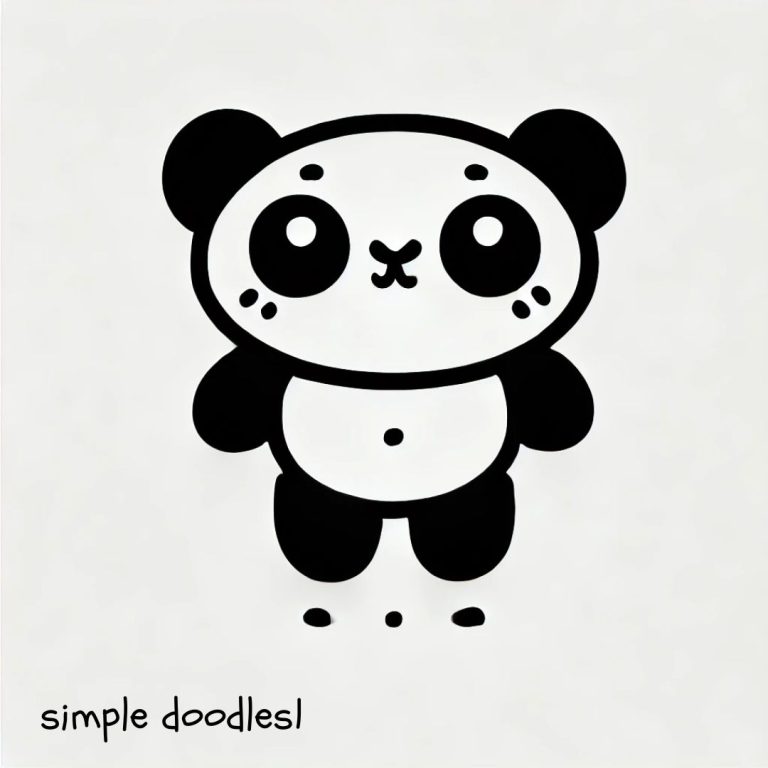 12 Simple Panda Doodles 🐼 : Easy and Adorable Drawings for Beginners ...