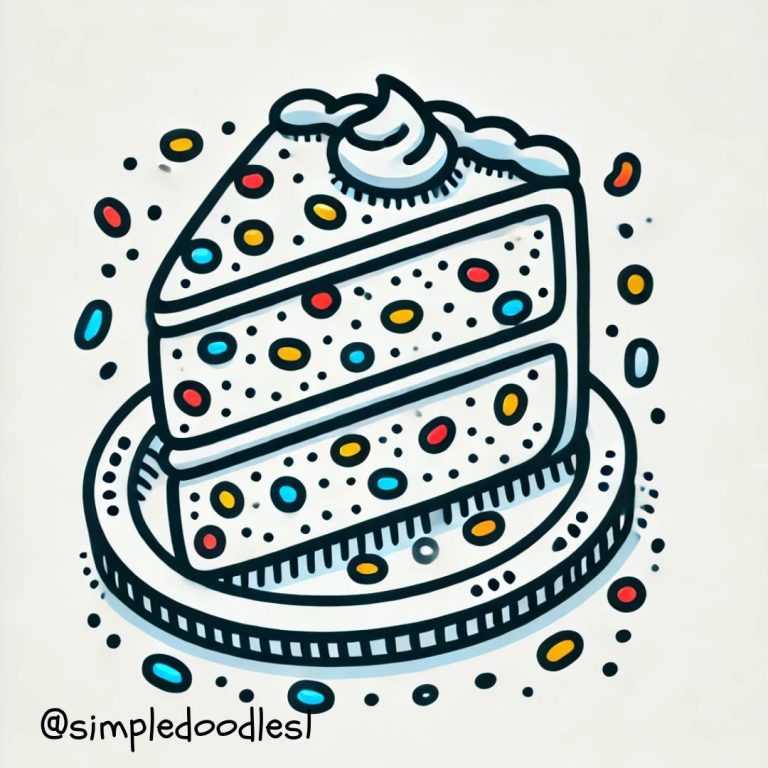 10+ Easy Cake Doodles: Sweet and Simple Drawing Ideas! - Easy Doodles