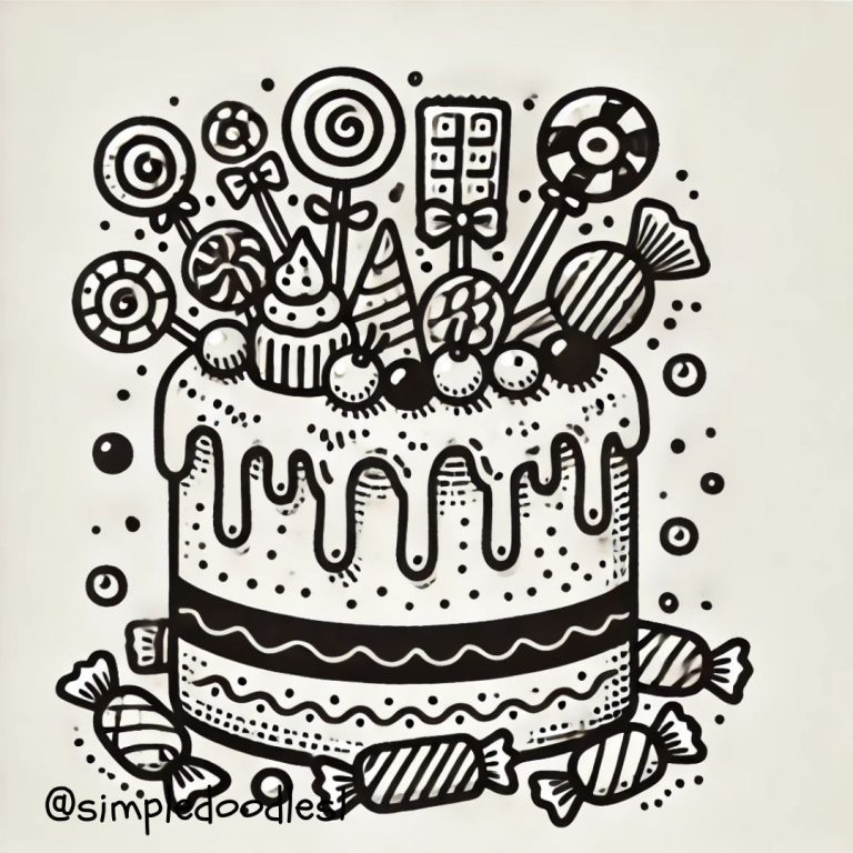 10+ Easy Cake Doodles: Sweet and Simple Drawing Ideas! - Easy Doodles