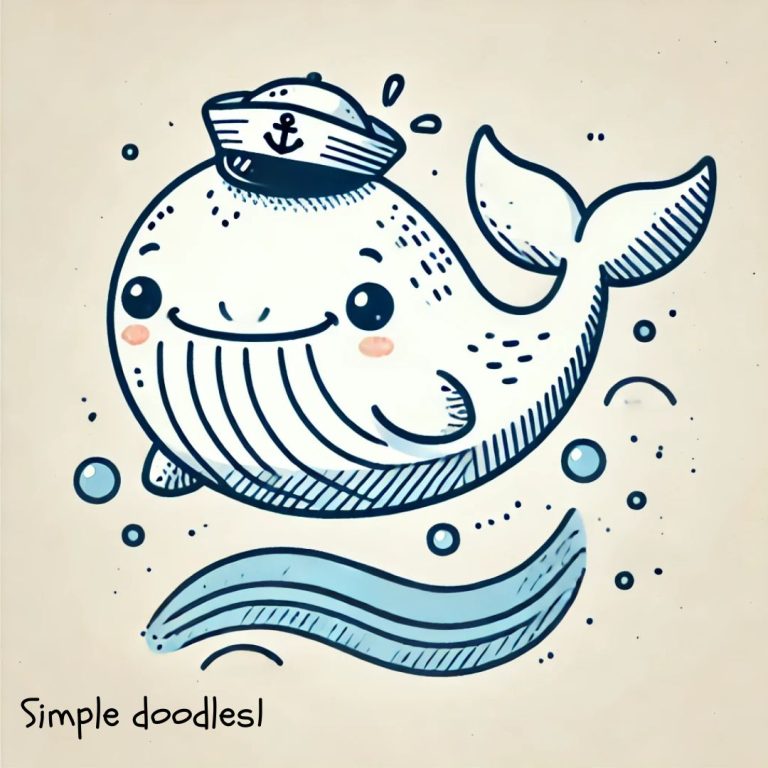 15 Easy Whale Doodle for Ocean Lovers! 🐳🌊 - Easy Doodles