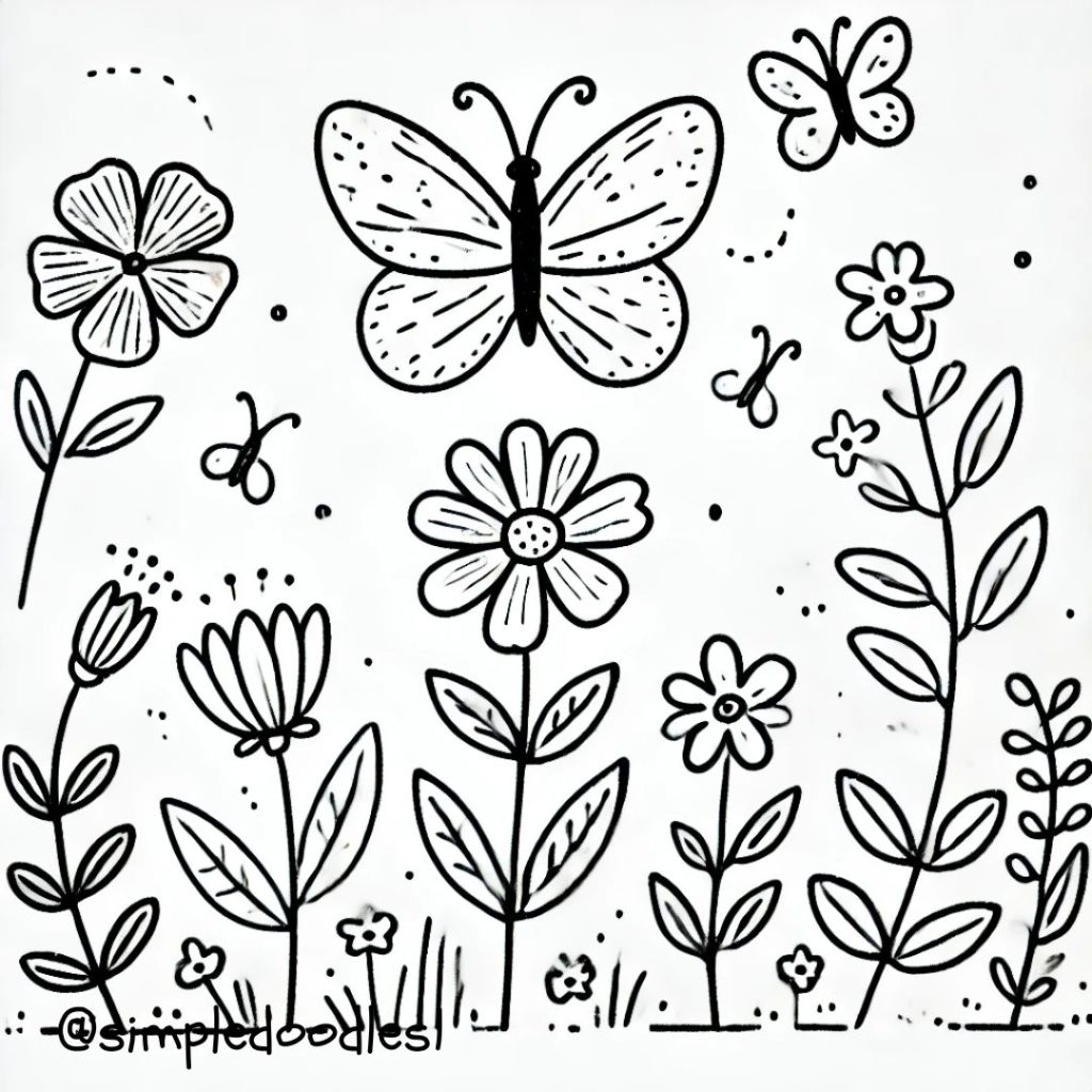 🦋 12+ Easy and Beautiful Butterfly Doodles to Try Today! 🎨 - Easy Doodles