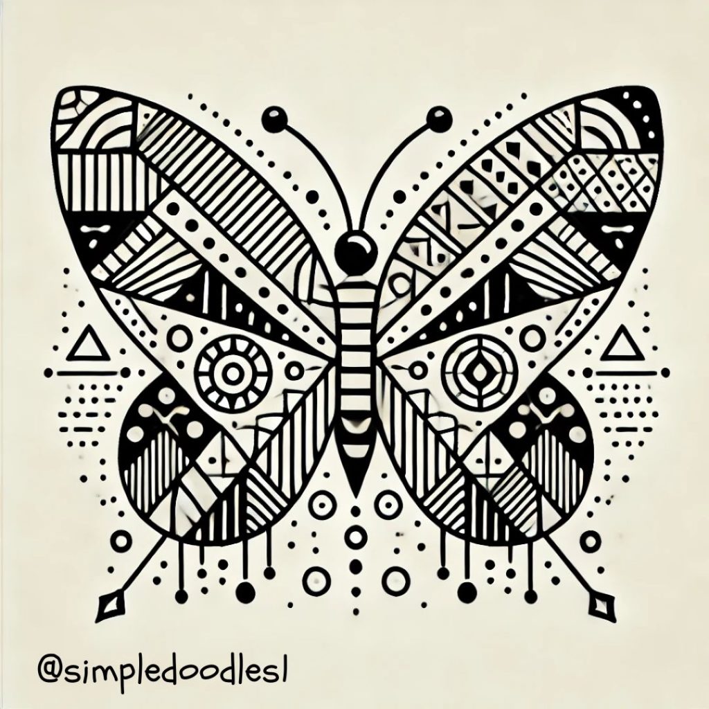 🦋 12+ Easy and Beautiful Butterfly Doodles to Try Today! 🎨 - Easy Doodles