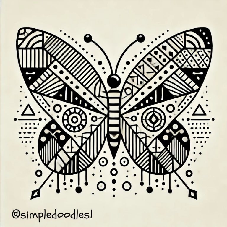 🦋 12+ Easy and Beautiful Butterfly Doodles to Try Today! 🎨 - Easy Doodles