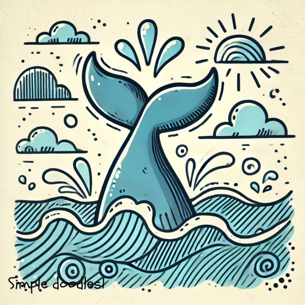 15 Easy Whale Doodle for Ocean Lovers! 🐳🌊 - Easy Doodles