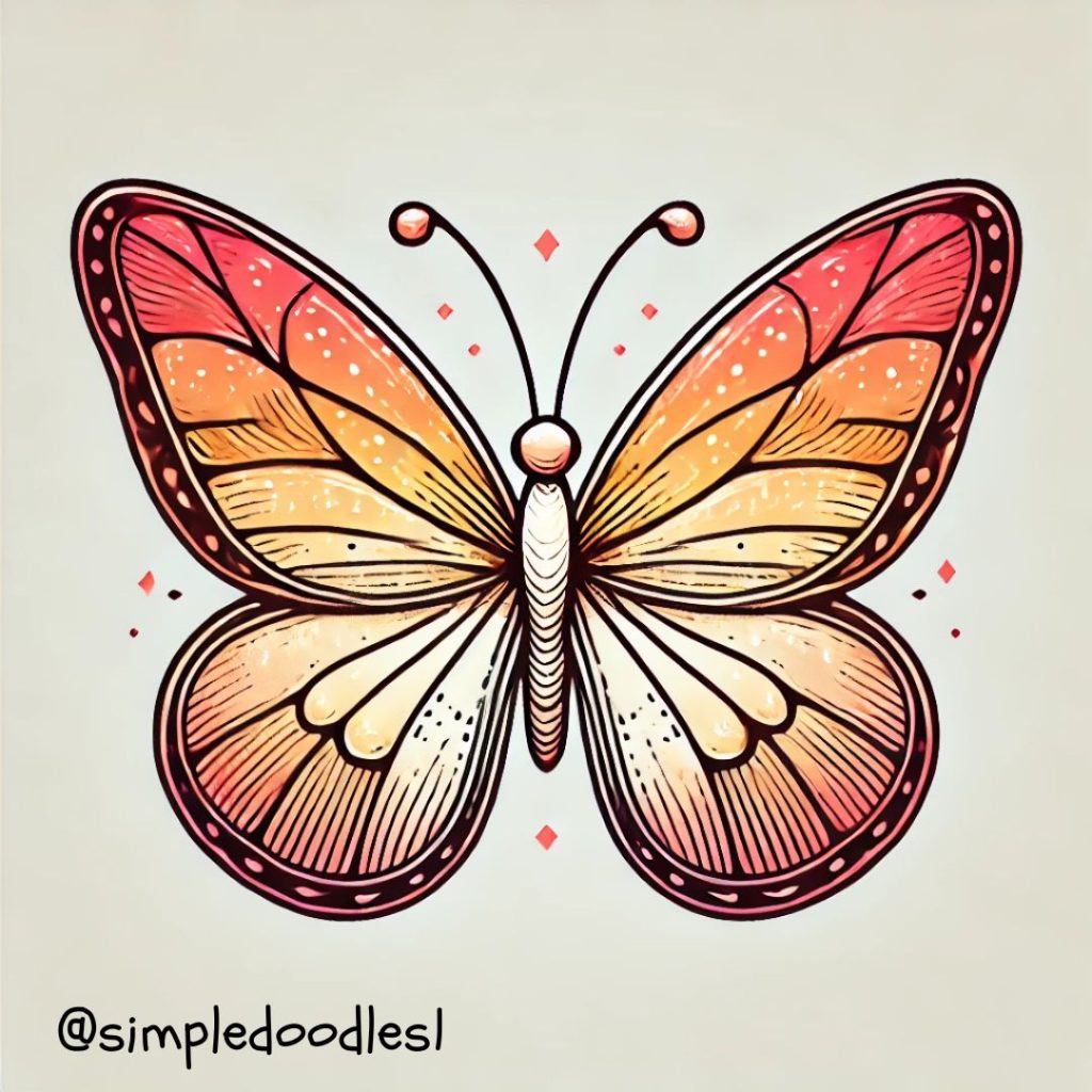 🦋 12+ Easy and Beautiful Butterfly Doodles to Try Today! 🎨 - Easy Doodles