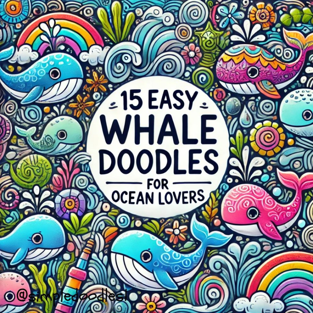 15 Easy Whale Doodle for Ocean Lovers! 🐳🌊 - Easy Doodles